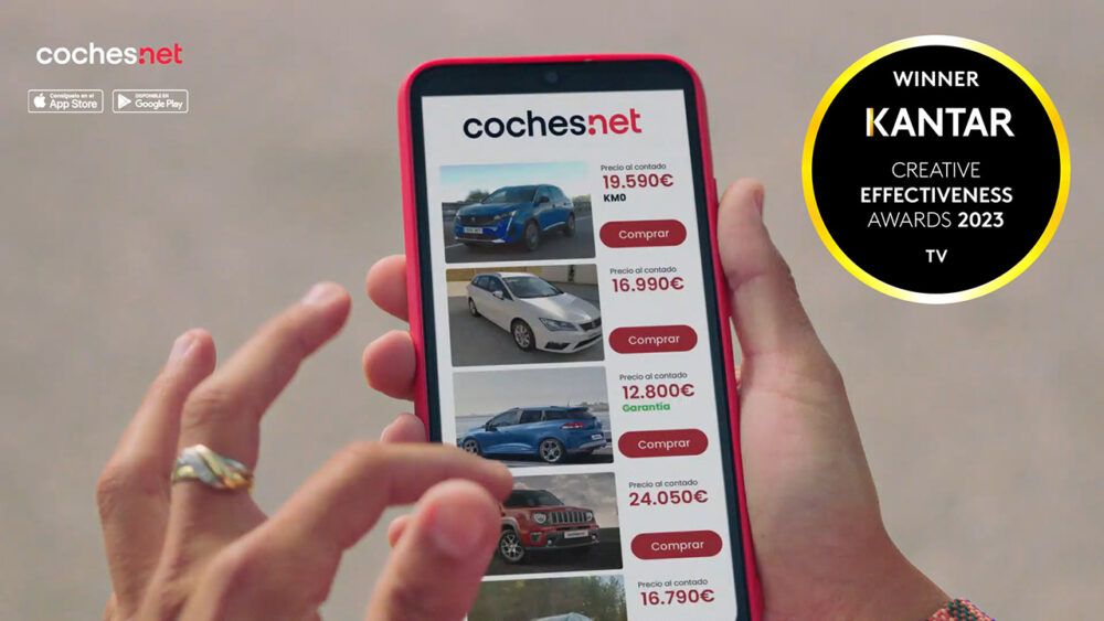 Energía de coches.net, galardonada como una de las campañas publicitarias más efectivas de 2022 ...